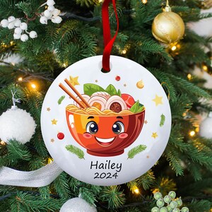 Ramen Christmas Ornament: Fun Food Holiday Tree Decoration - Etsy