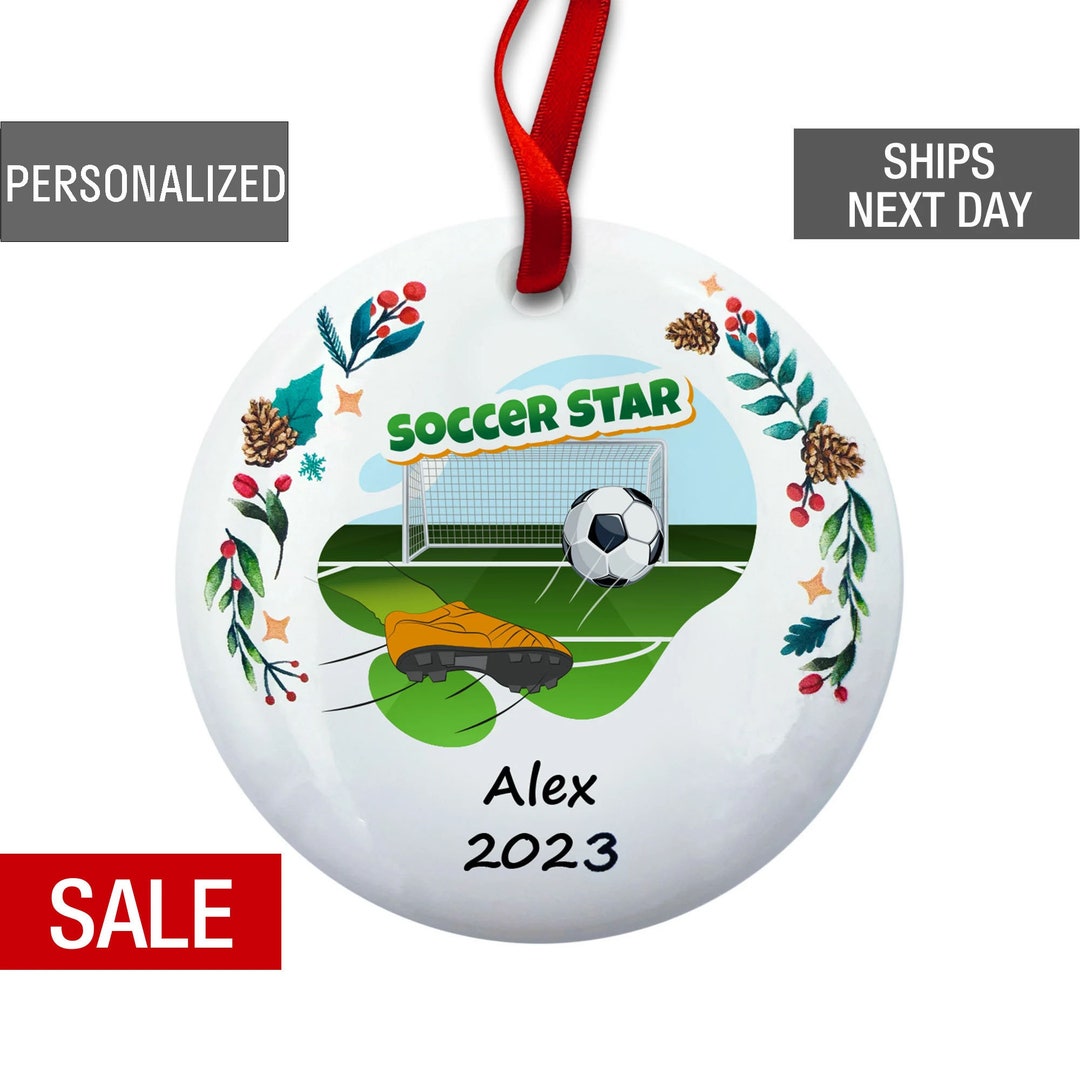 Soccer Christmas Ornament, Coach, Team Gift, Soccer Player Personalized ...