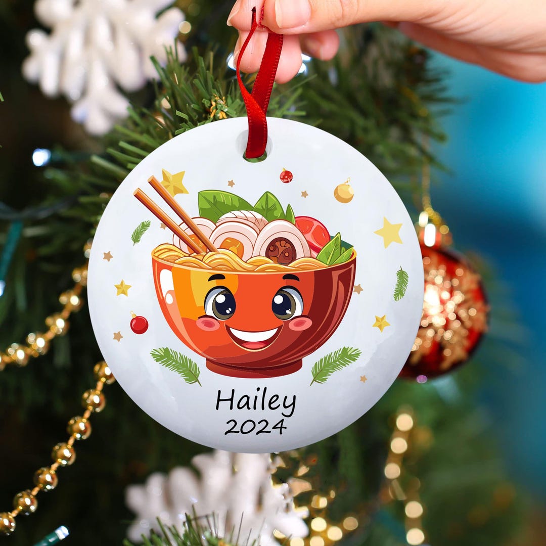Ramen Christmas Ornament: Fun Food Holiday Tree Decoration - Etsy