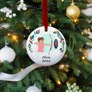 Archery Christmas Ornament Personalized Bow and Arrow Gift Keepsake - Etsy