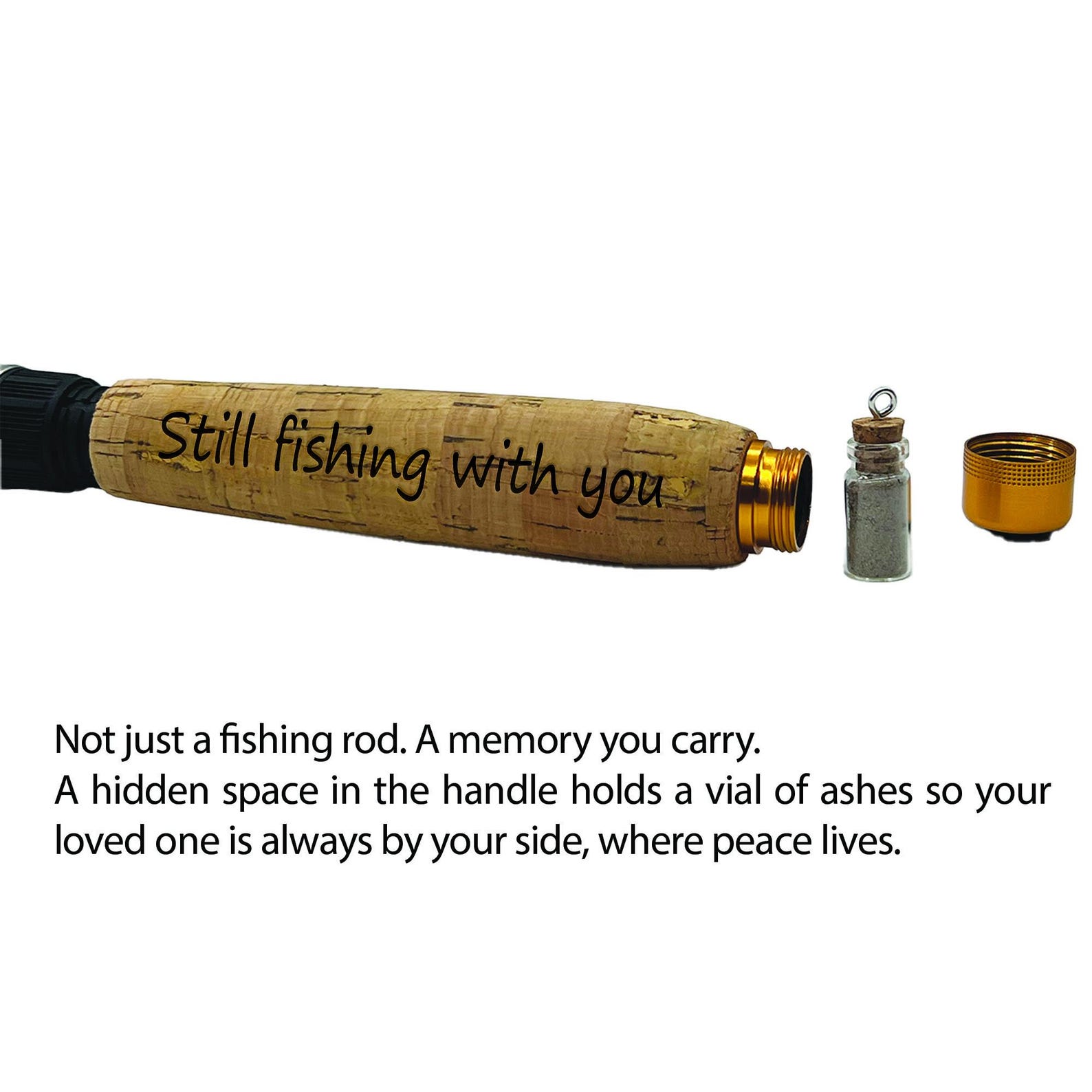 Fishing Rod With Ashes Memorial Tribute Gift Personalized Keepsake - Etsy