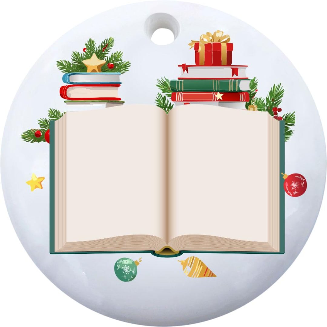 Book Club Christmas Ornament Personalized Reader Keepsake - Etsy