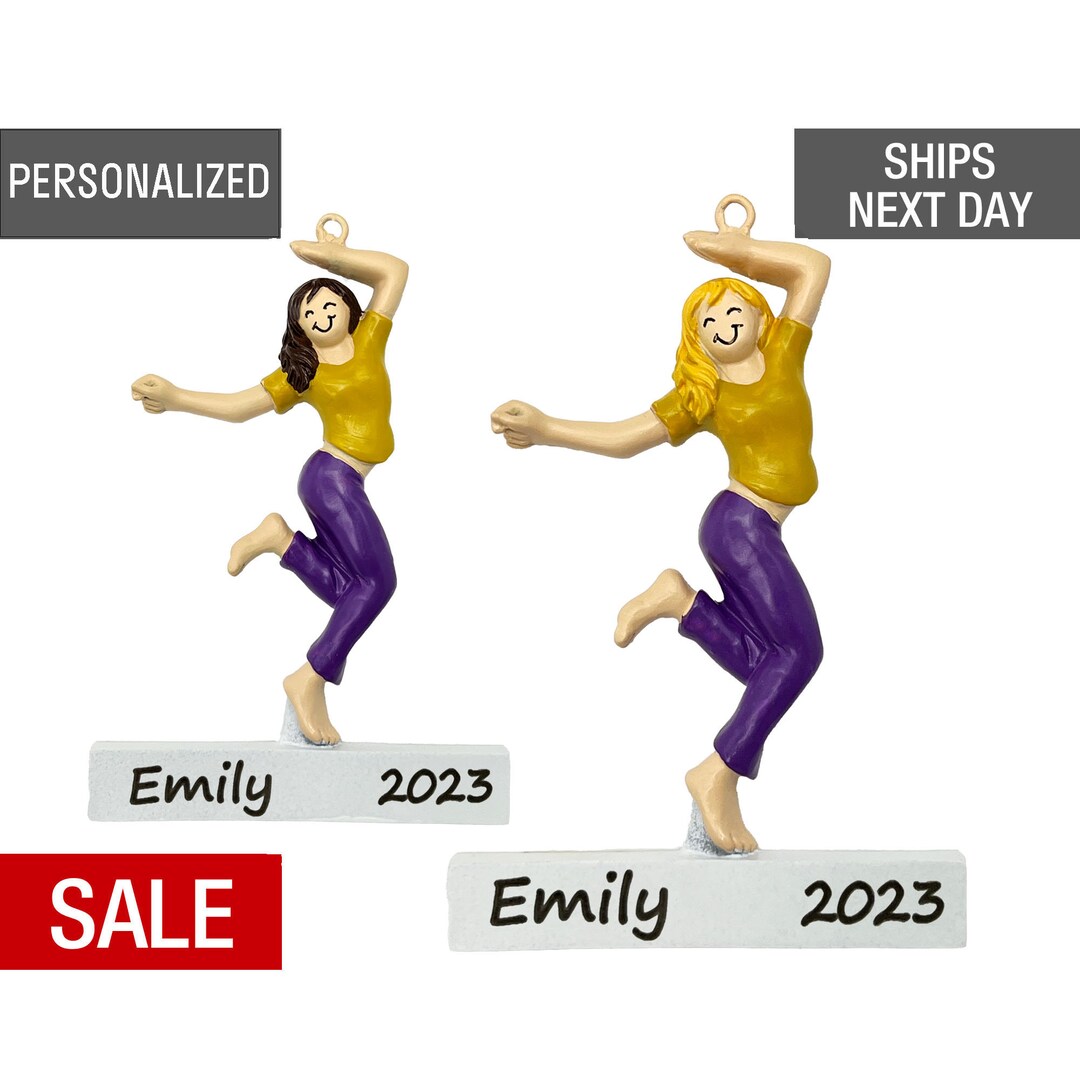 Dancer Girl Christmas Ornament Personalized Dance Female Hip Hop Team ...