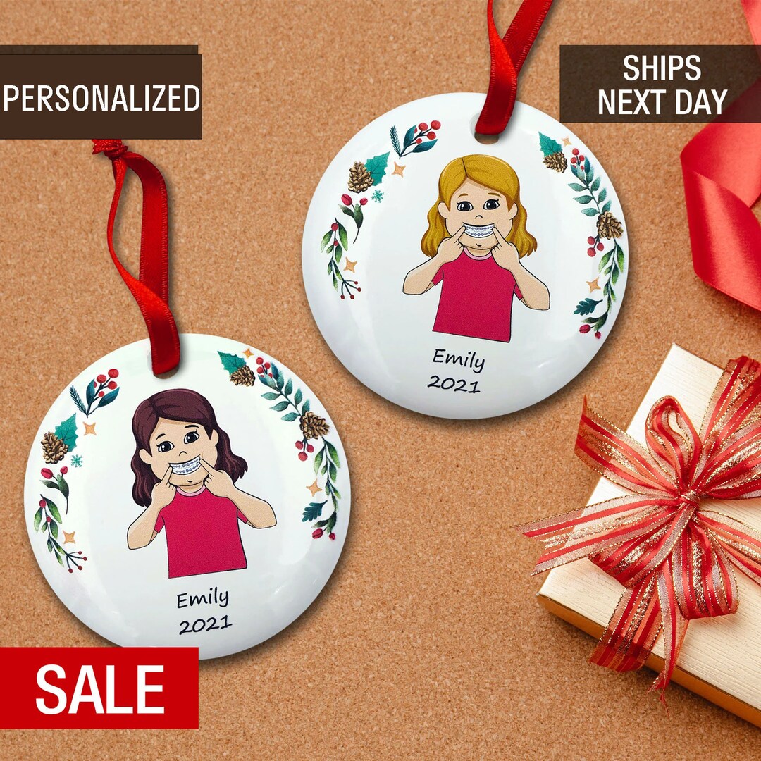 Braces Christmas Ornament Personalized, Girl First Set Brace Ornaments ...