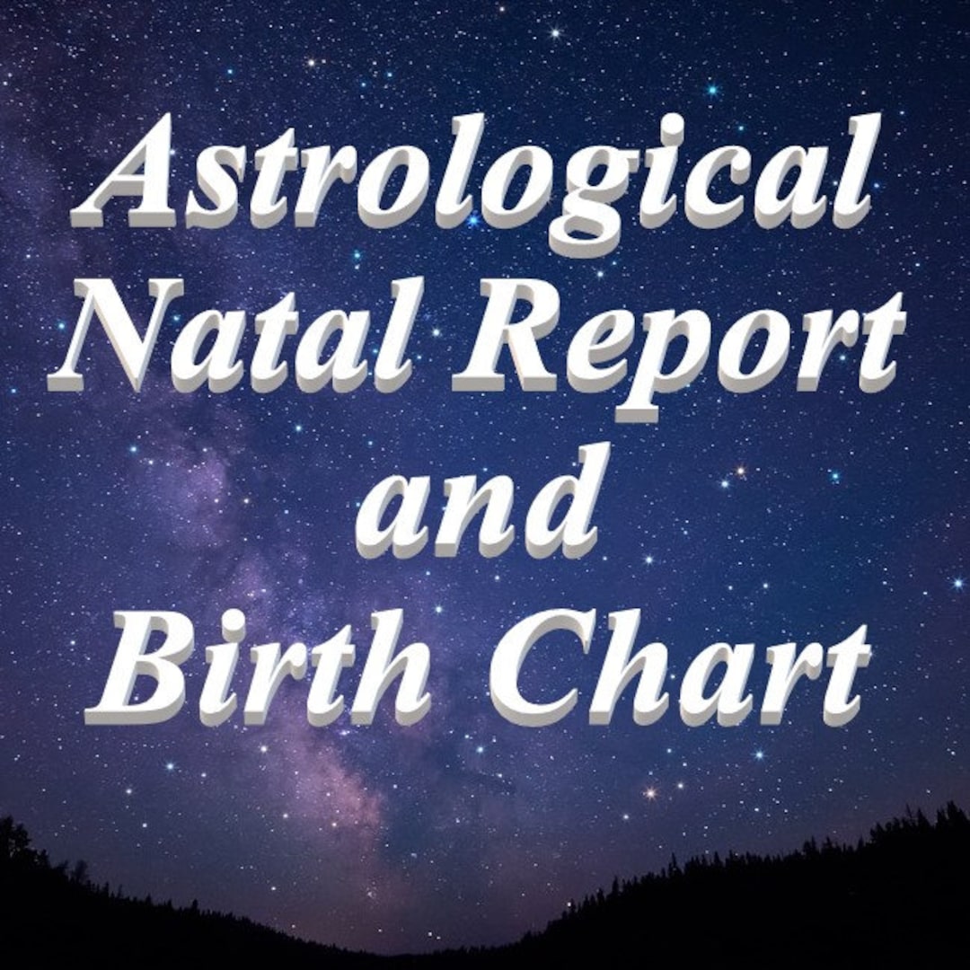 Astrology Natal Report and Birth Chart - Etsy