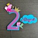 Peppa Pig Number Cake Topper and Name Charm. Personalised - Etsy