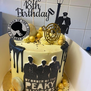 Personalised Peaky Blinders Cake Topper Set - Etsy UK