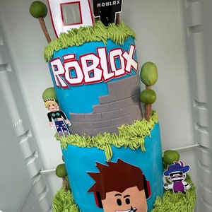 Personalised Roblox Cake Topper Set. - Etsy UK