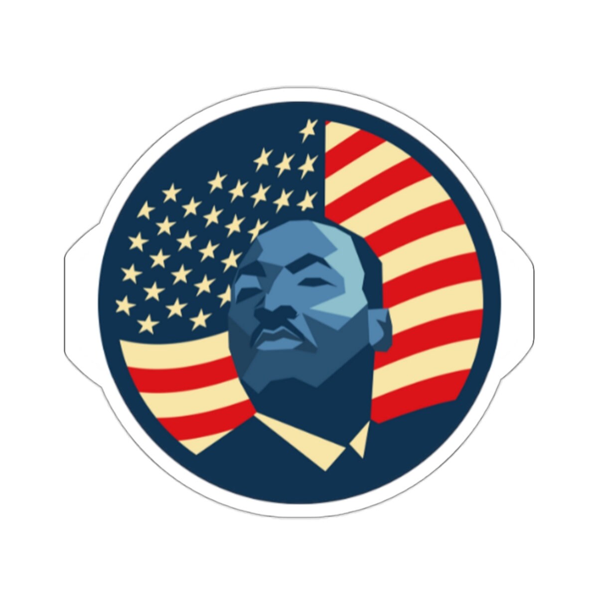 Martin Luther King America Sticker - Etsy