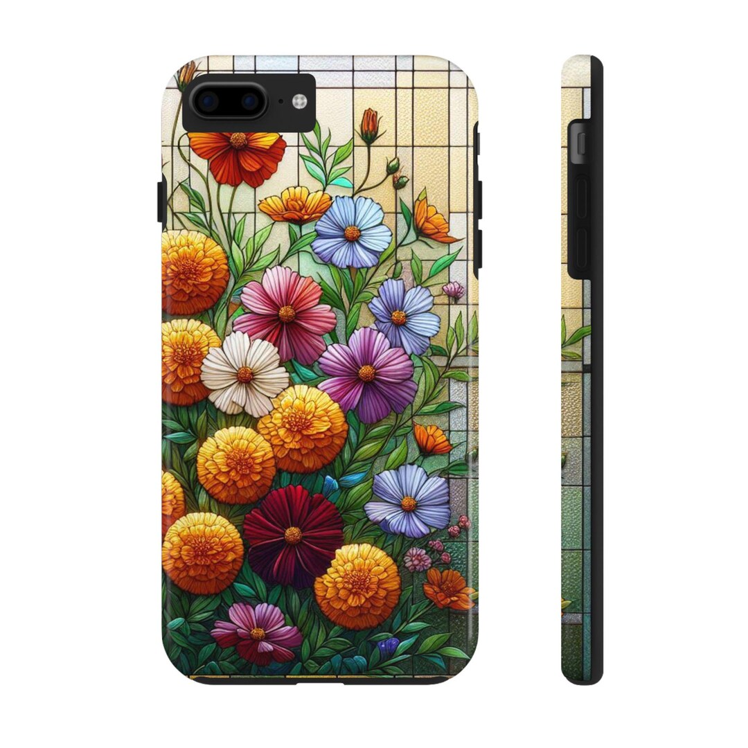 IPhone October Birth Month Comos Marigold Stained Glass Birth Month ...