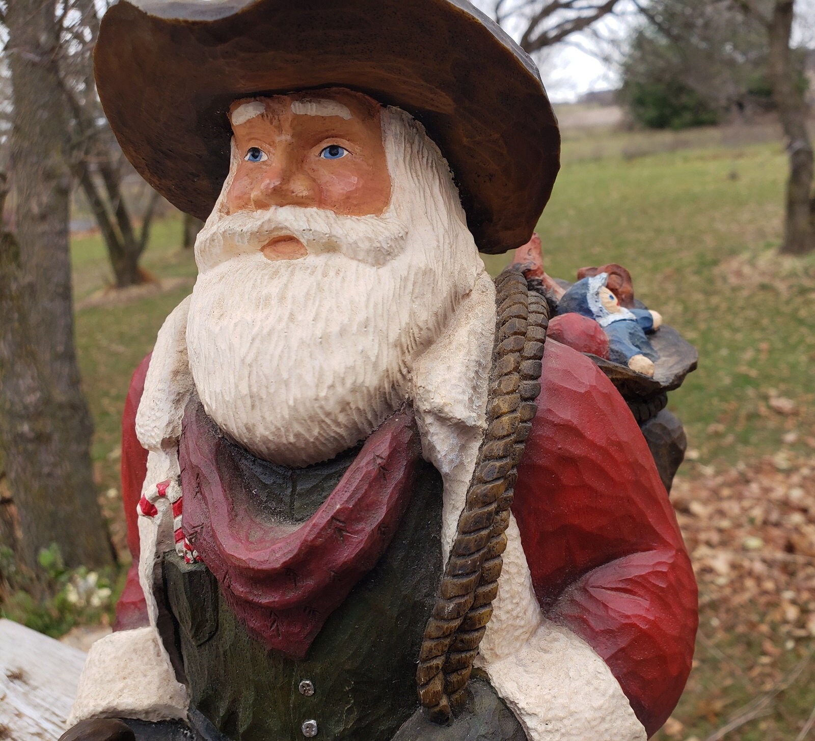 Cowboy Santa Claus 12 Statue Figurine Montana - Etsy