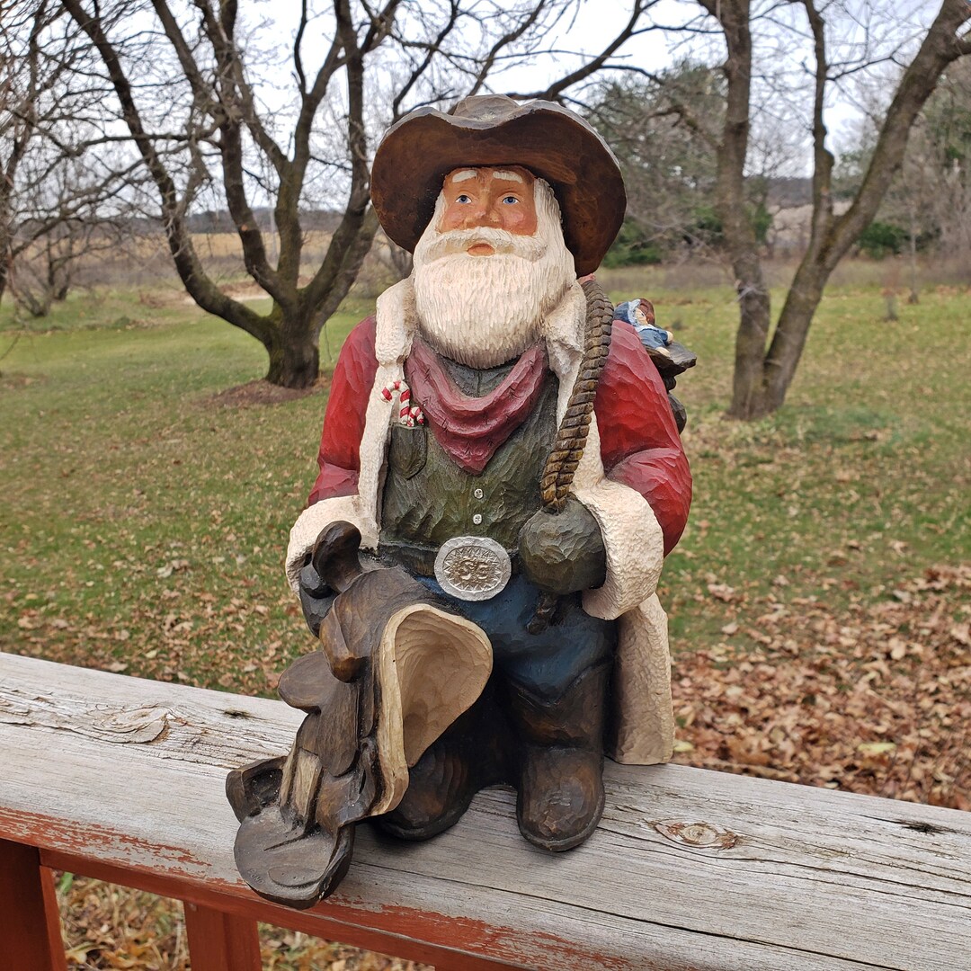 Cowboy Santa Claus 12" Statue Figurine Montana Silversmiths Lifestyles ...