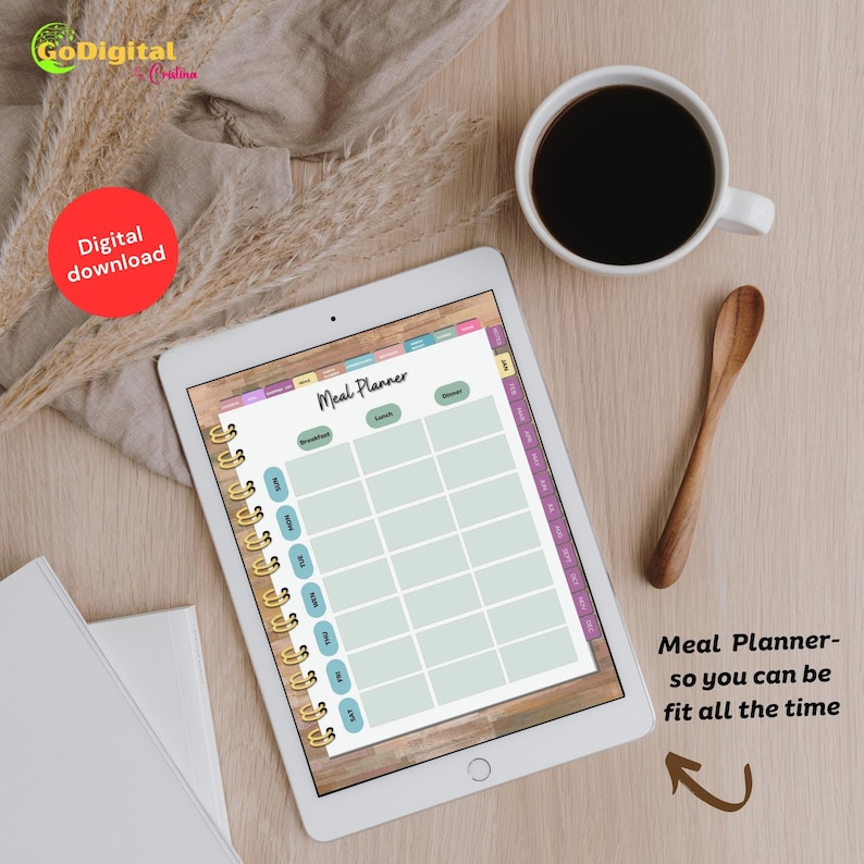 Mejor planificador digital sin fecha, GoodNotes, Planificador de iPad ...