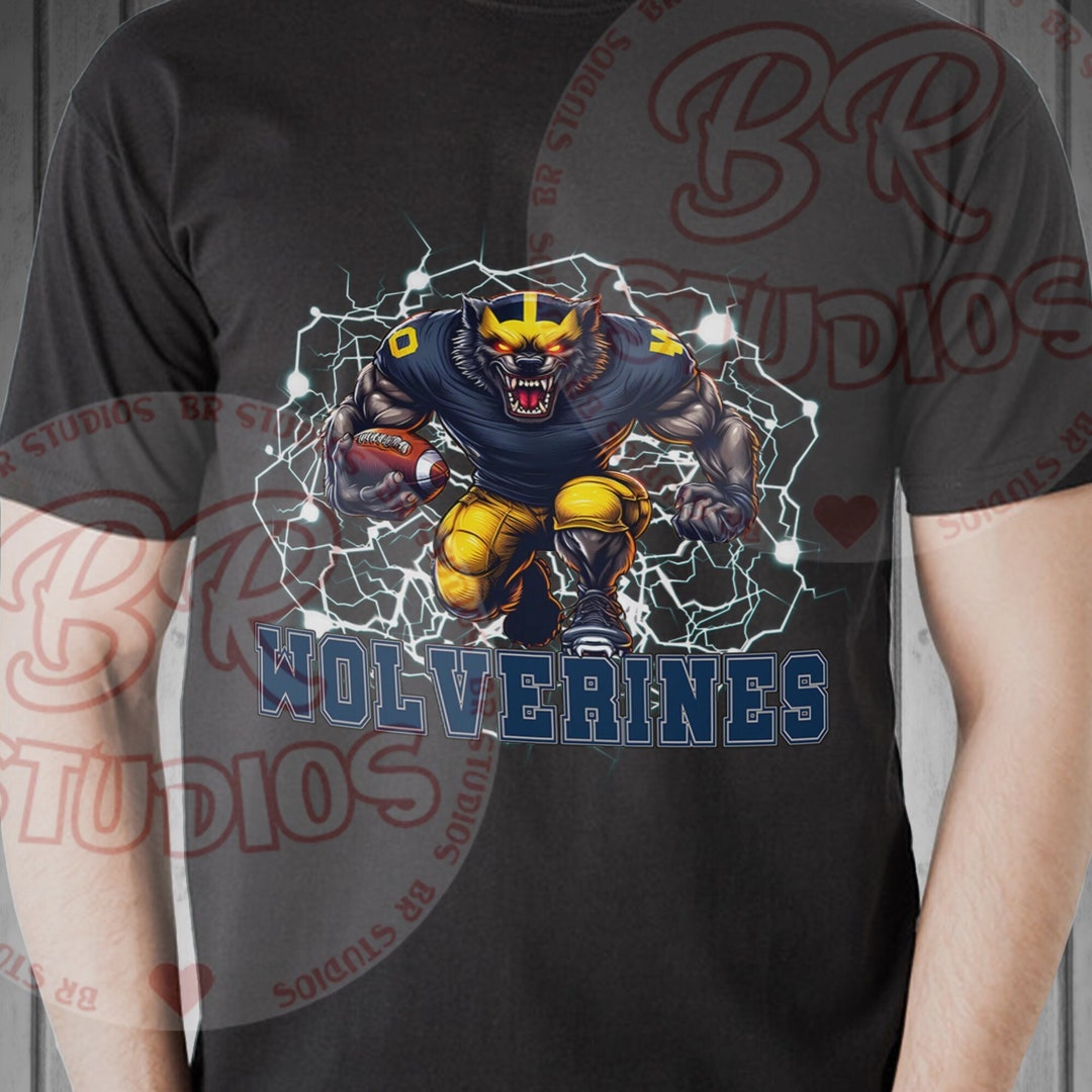Wolverine Design Sublimation, Wolverine Mascot Png, Wolverine School ...