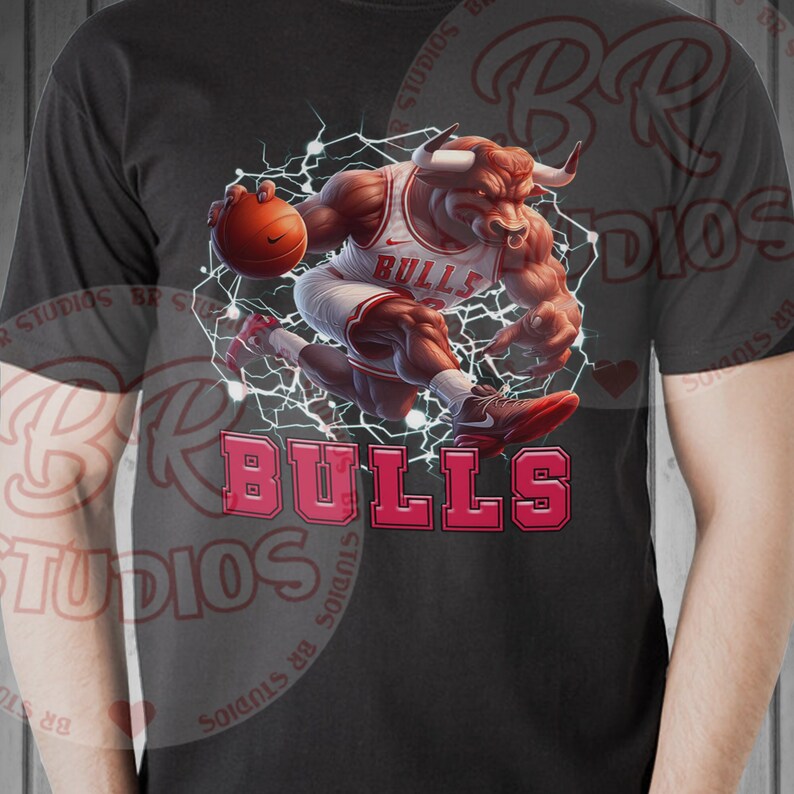 Bulls Design Sublimation, Bulls Mascot Png, Bulls School Spirit, Gift ...