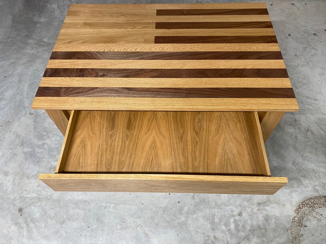 Solid Wood Flag Table - Etsy