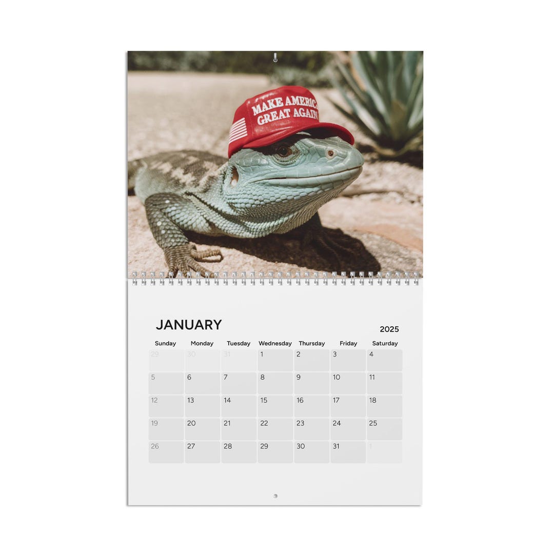 Animal MAGA Hat 2025 Calendar Election Humor Gag Gift for Republicans ...