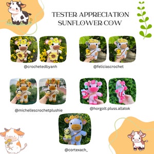 SUNFLOWER COW With Honey Bag Crochet Pattern / Sunflower / Cow ...