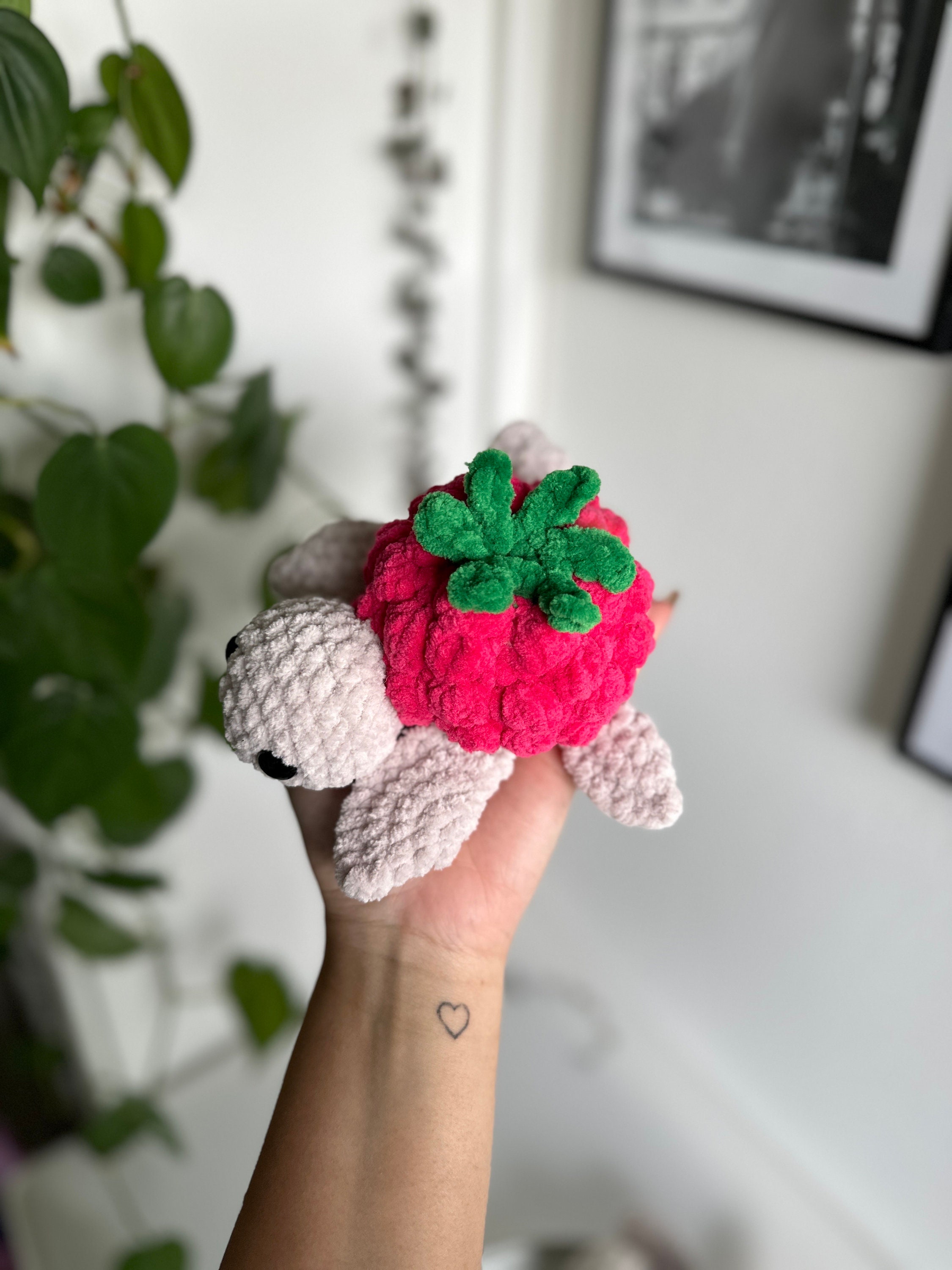 RASPBERRY Turtle Crochet Pattern /fruit Turtle /food Turtle /dessert ...