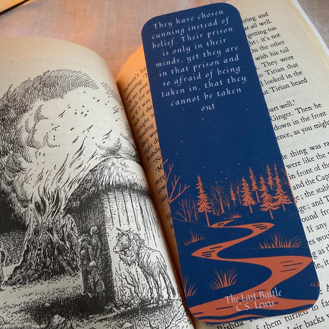 The Last Battle CS Lewis Narnia Series Bookmark Set of 3 Bookmarks ...