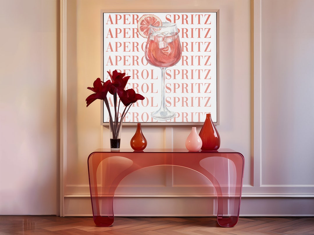 Aperol Spritz Wall Art, Aperol Spritz Gift, Aperol Spritz, Old Money ...
