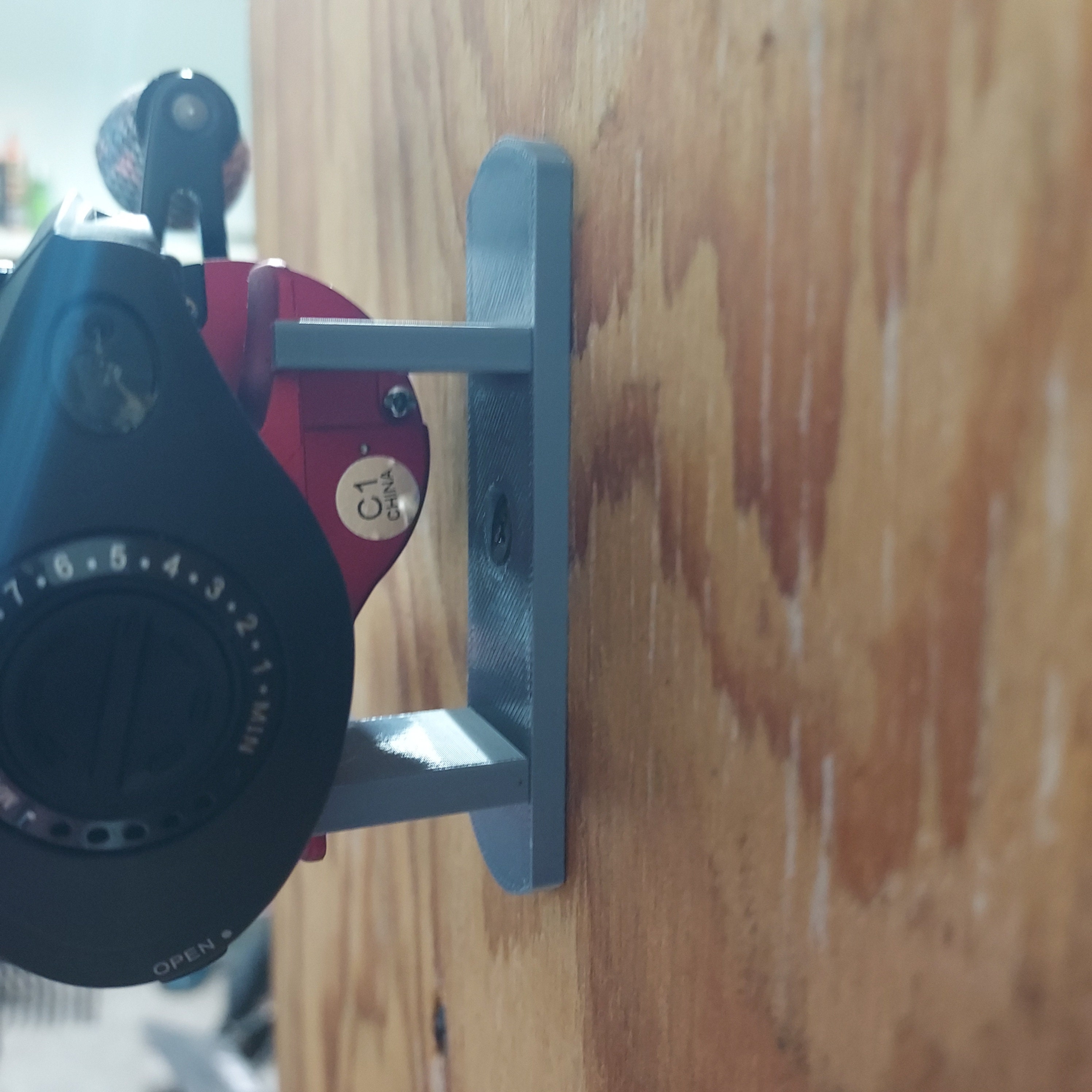 3d Printed Wall Mounted Bait Caster Reel Holder - Etsy