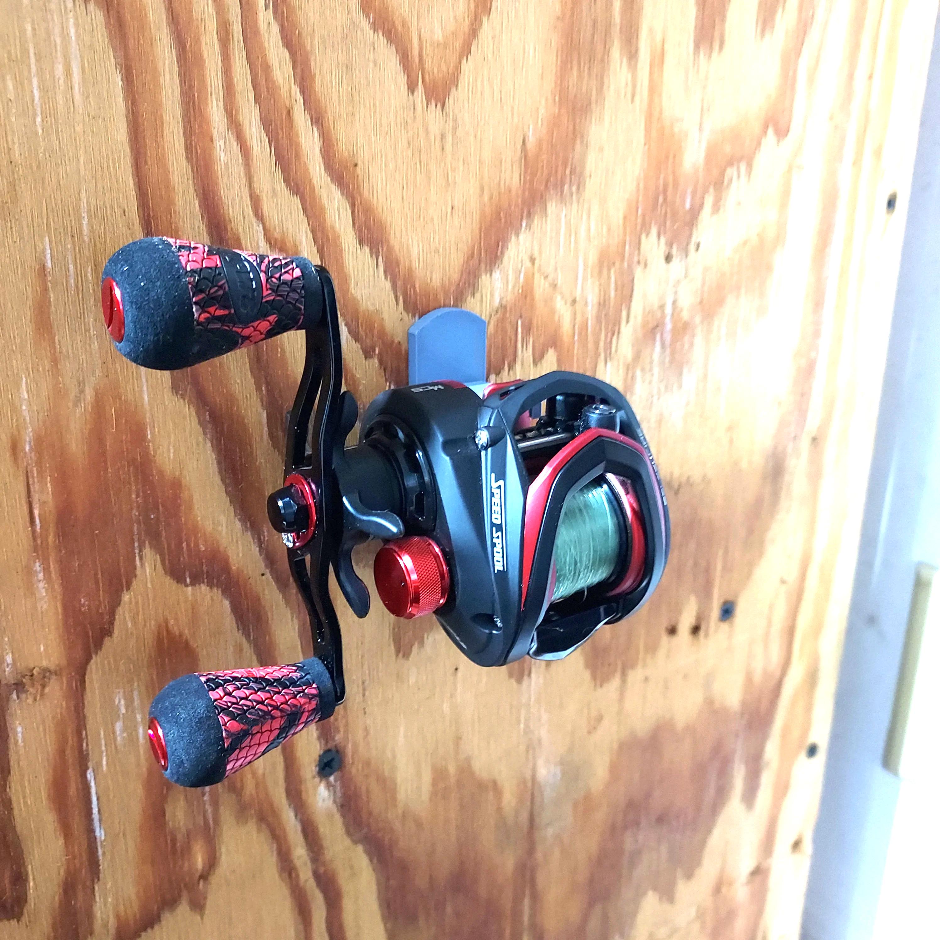 3d Printed Wall Mounted Bait Caster Reel Holder - Etsy