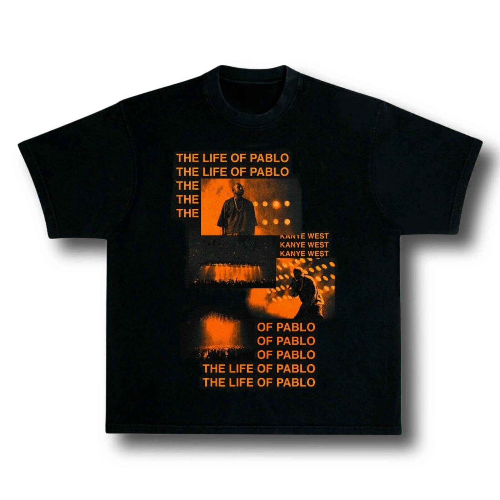 Kanye West Ye Saint Pablo TLOP Tour Heavy Boxy Streetwear Vintage Style ...