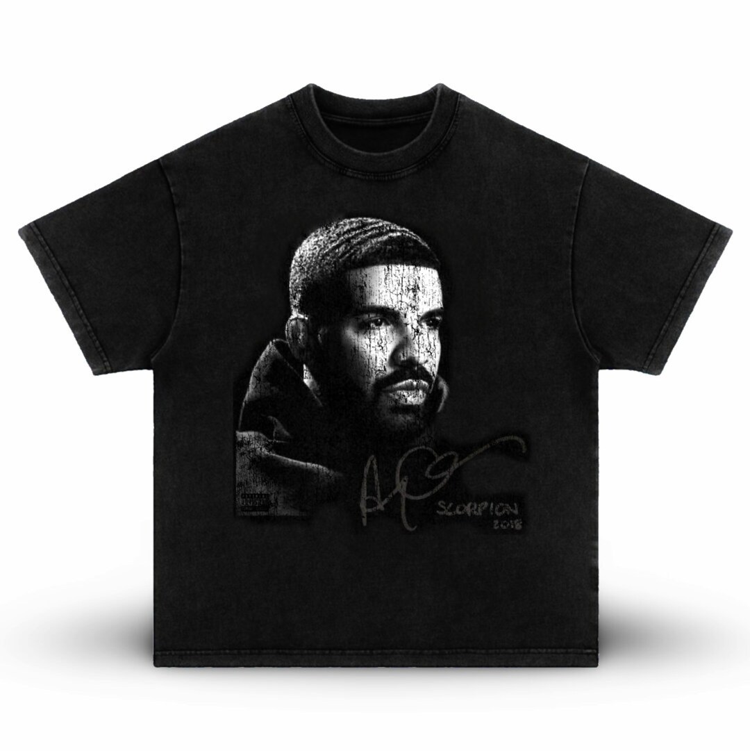 Drake Scorpion Album Art Premium Heavyweight Boxy Vintage Distressed ...