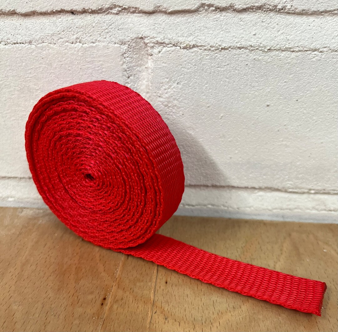 20mm Webbing Polypropylene Red Strapping Thick Belting Lightweight ...