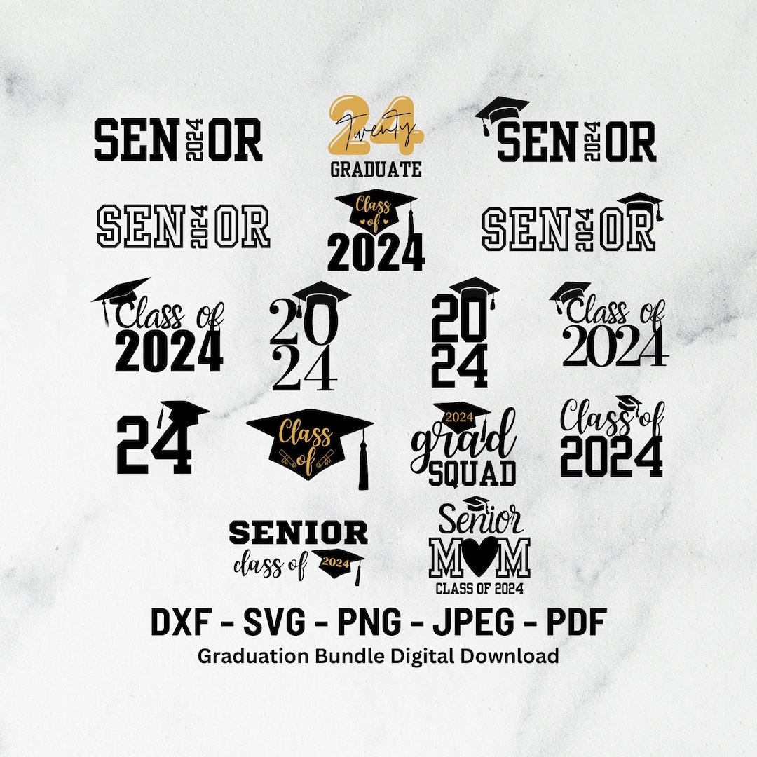Graduation Class of 2024 Bundle | Proud Graduate 24' Svg | Graduation ...