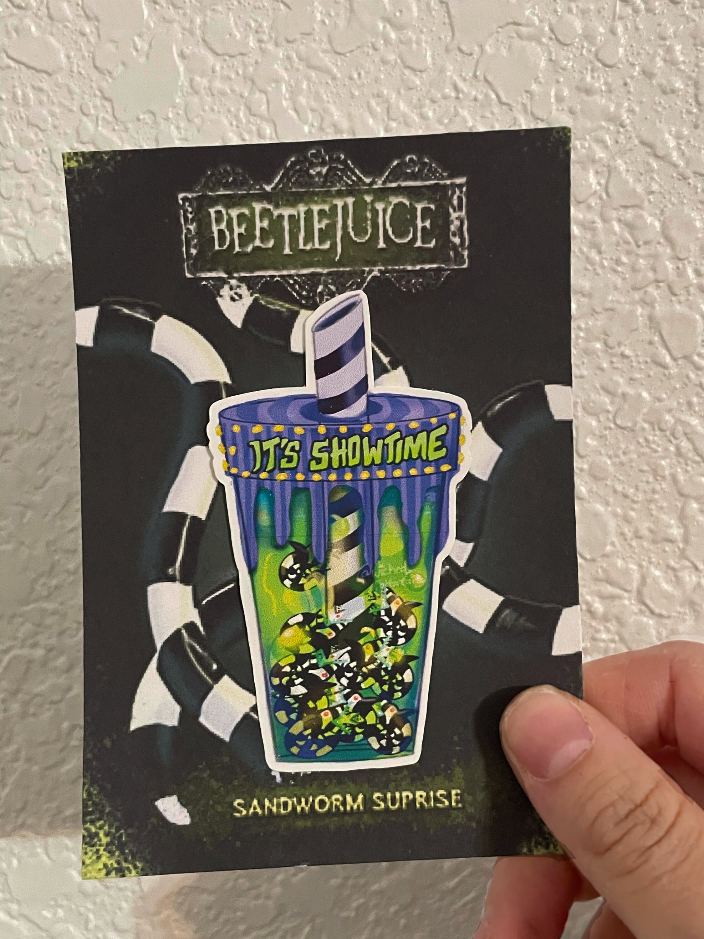 Beetlejuice Boba Sticker - Etsy