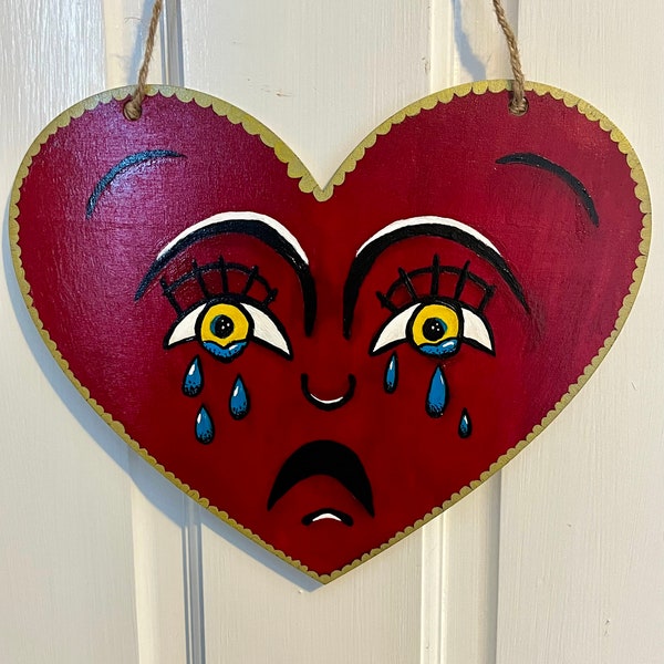 Crying Heart - Etsy