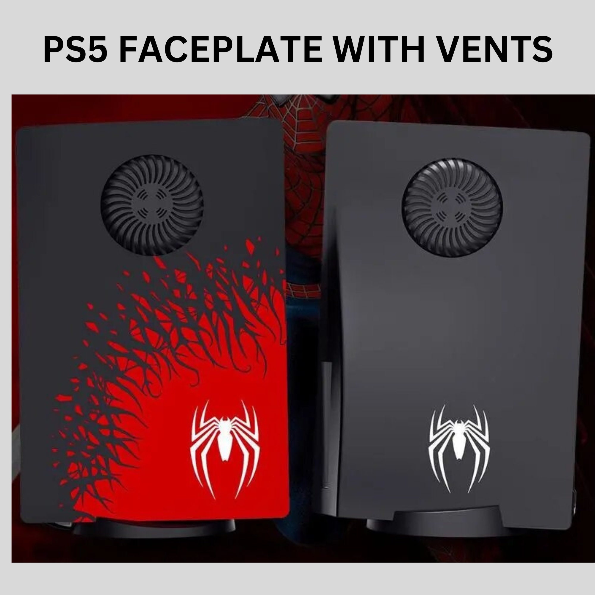 PS5 Plates With Vents, Spiderman, PS5 Faceplate, PS5 Console Plate ...