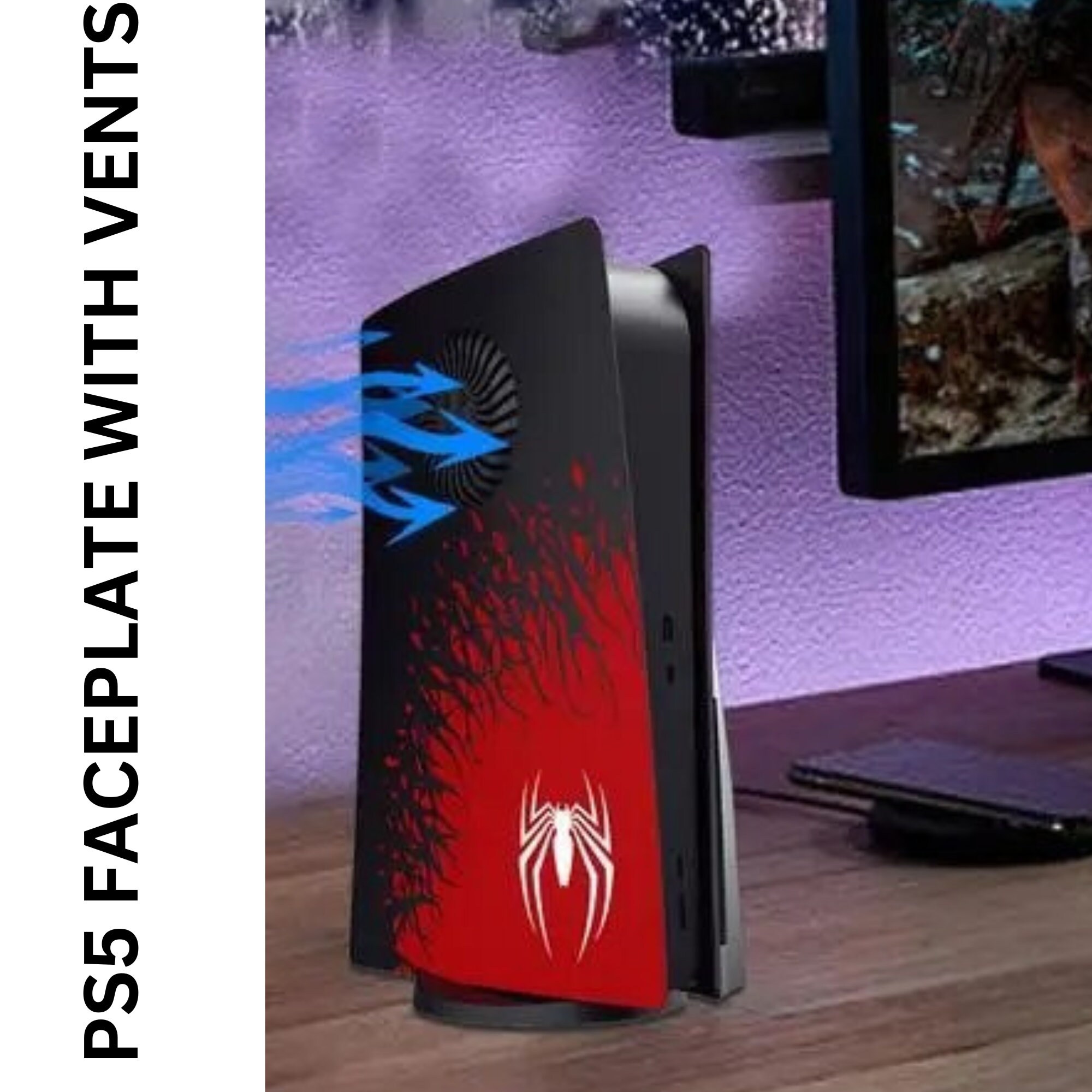PS5 Plates With Vents, Spiderman, PS5 Faceplate, PS5 Console Plate ...