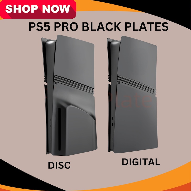 Black Ps5 Pro Plates - Etsy UK