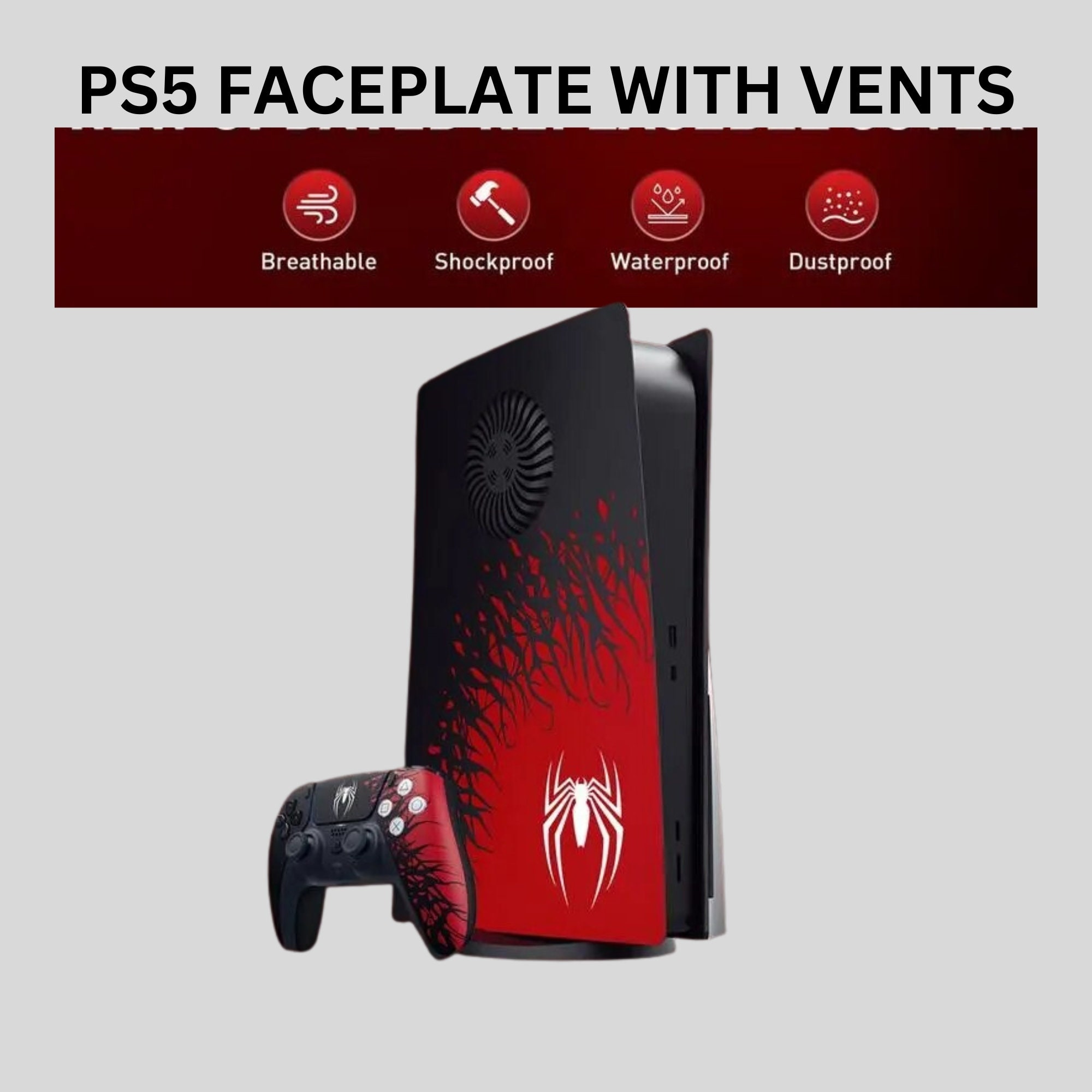 PS5 Plates With Vents, Spiderman, PS5 Faceplate, PS5 Console Plate ...