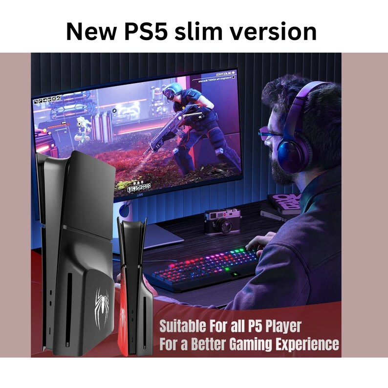 PS5 Slim Version, PS5 Plates, PS5 Faceplates, Console Plate, Disc ...