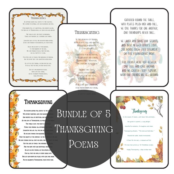 Poema De Dulces De Acción De Gracias