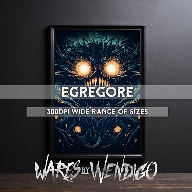 Egregore DARK FANTASY Digital Print Digital Art Poster Design - Etsy