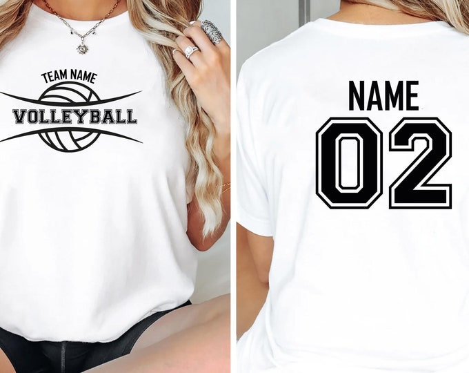 Custom Volleyball Shirt With Team Name, Personalized Volleyball Team ...