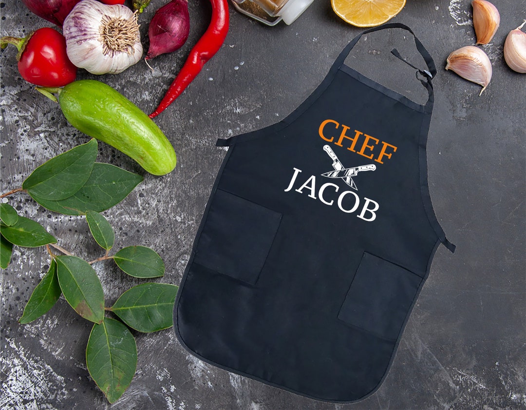 Customized Apron, Chef Printed Apron, Printed Kitchen Apron for Women ...