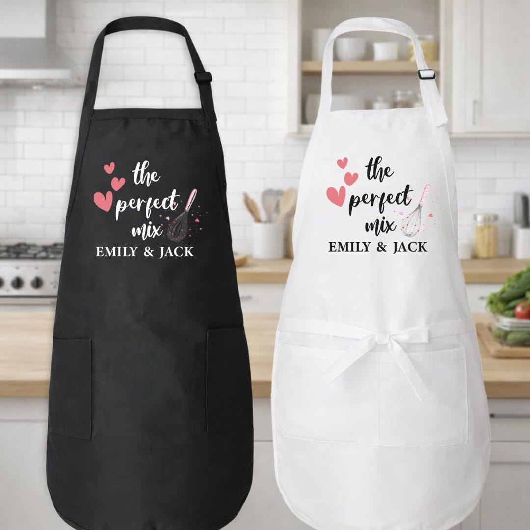 Custom Matching Aprons : Anniversary Gift for Couples Apron - Etsy