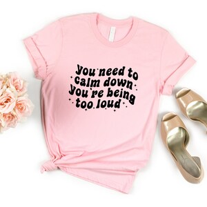 You Need to Calm Down, You're Being Too Loud Shirt, Teacher ...