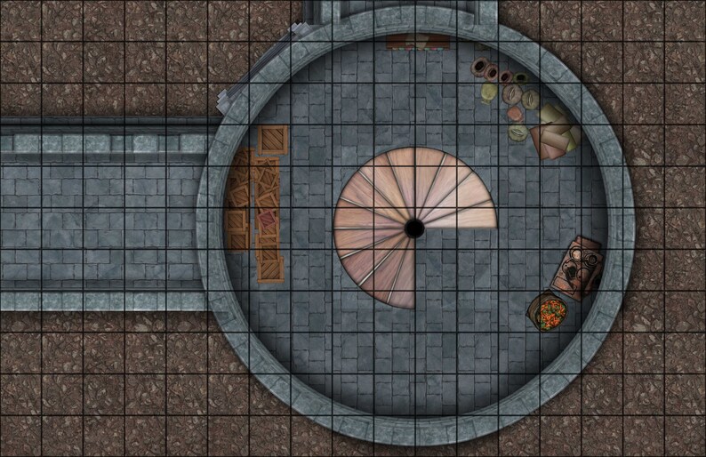 Keep Tower A Battle Map for TTRPG/VTT, 3 Floors. - Etsy Australia