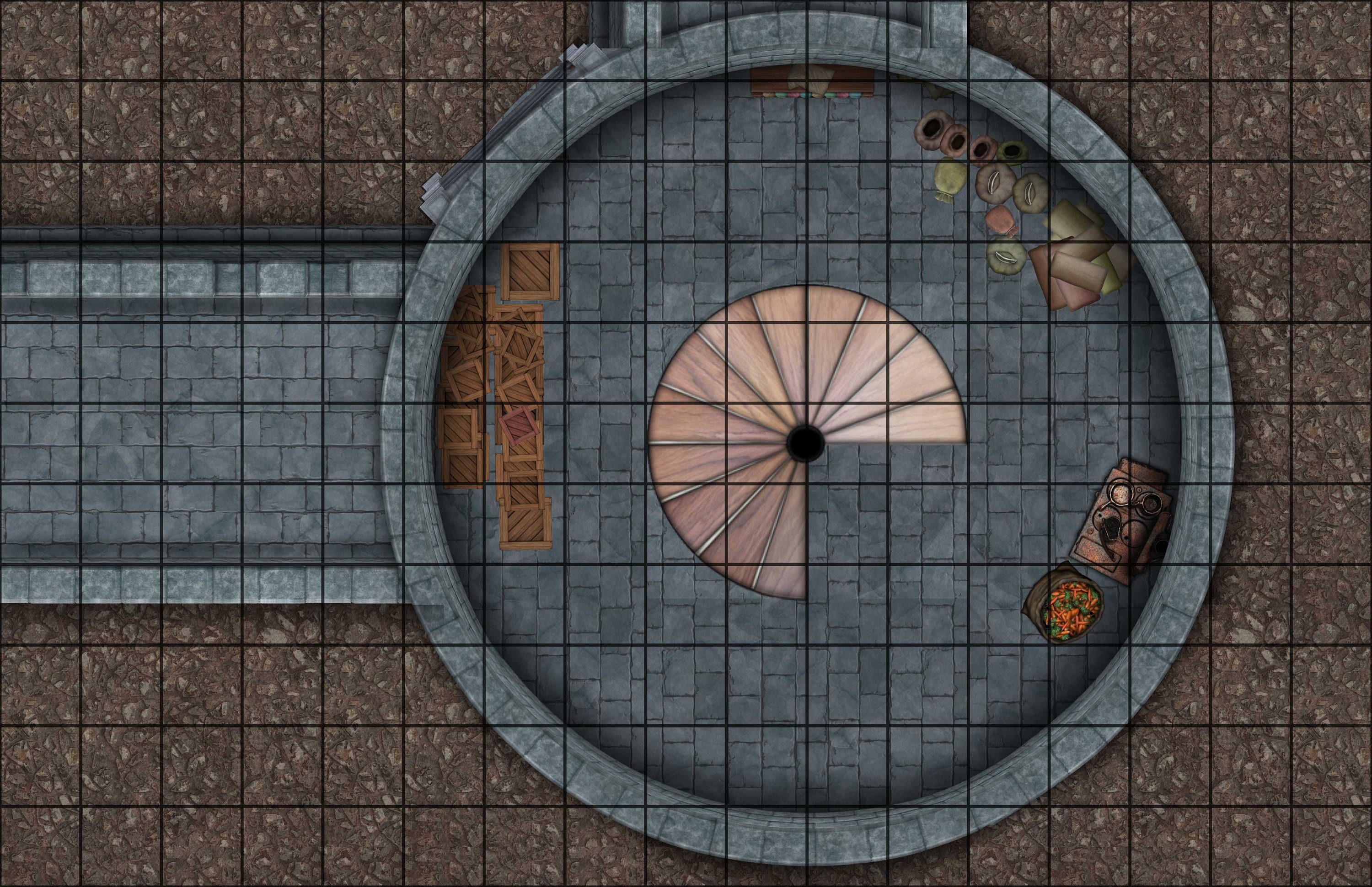 Keep Tower A Battle Map for TTRPG/VTT, 3 Floors. - Etsy Australia