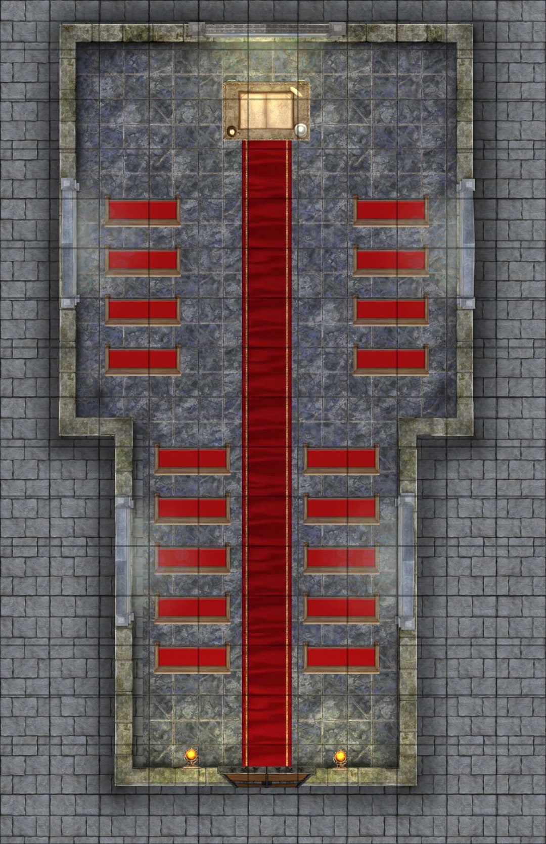 Town Church (A) Battle Map for TTRPG/VTT, (1 Floor). - Etsy
