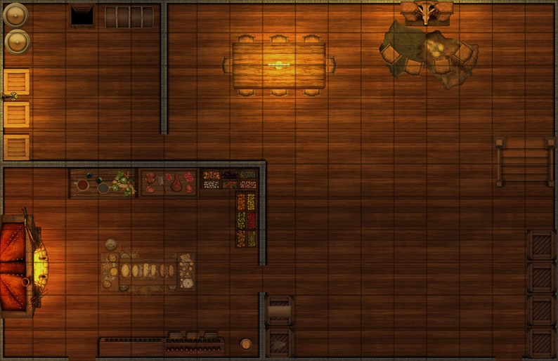 Frontier Farm House A Battle Map for TTRPG/VTT, 2 Floors, Basement and ...