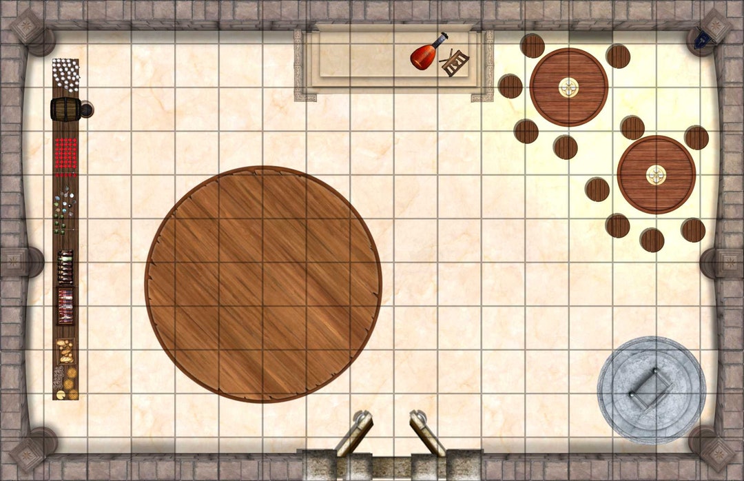 Keep Grandhall A Battle Map for TTRPG/VTT, 1 Floor. - Etsy Canada
