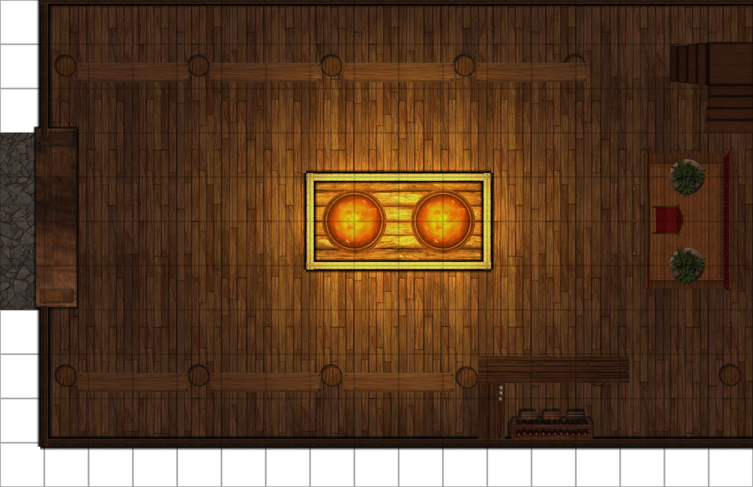 Town Meeting Hall (A) Battle Map for TTRPG/VTT, (front, Back and ...